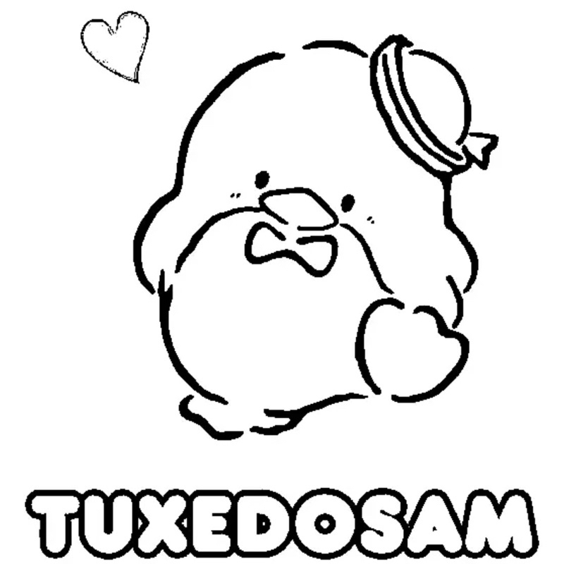 Tuxedo Sam - Set 30 Tờ Tranh Tô Màu A4 A5 Dành Cho Màu Sáp, Màu Chì ...