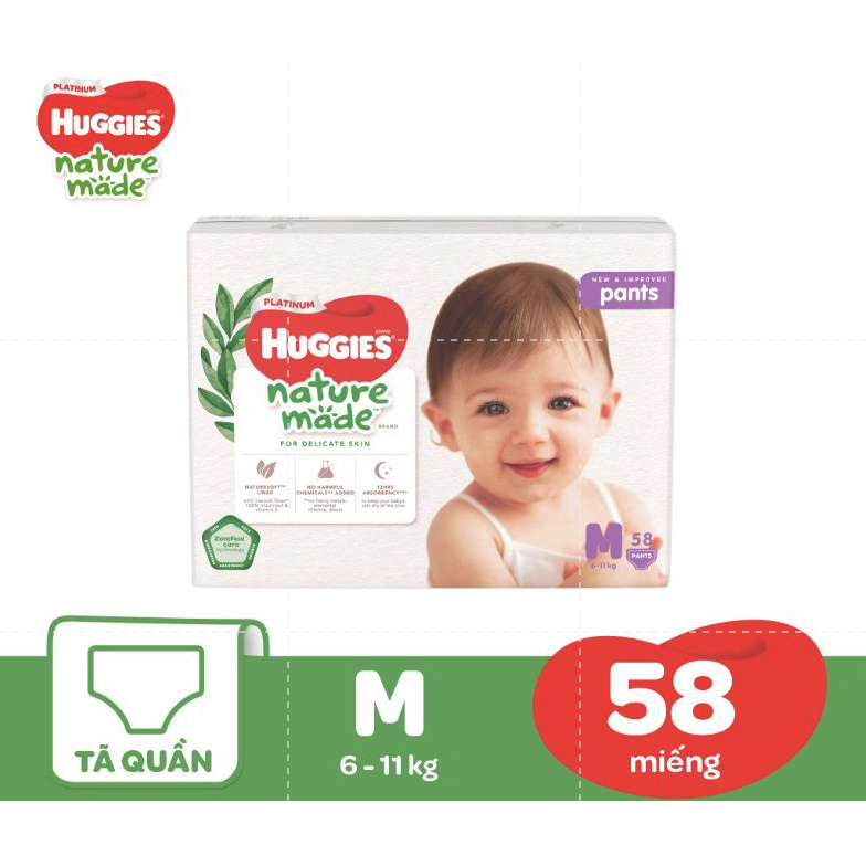 [CHÍNH HÃNG/TẶNG QUÀ] BỈM HUGGIES NATURE MADE/SKIN PERFECT CÁC SIZE NB60/S82/M64/L54/XL44/XXL26 ...