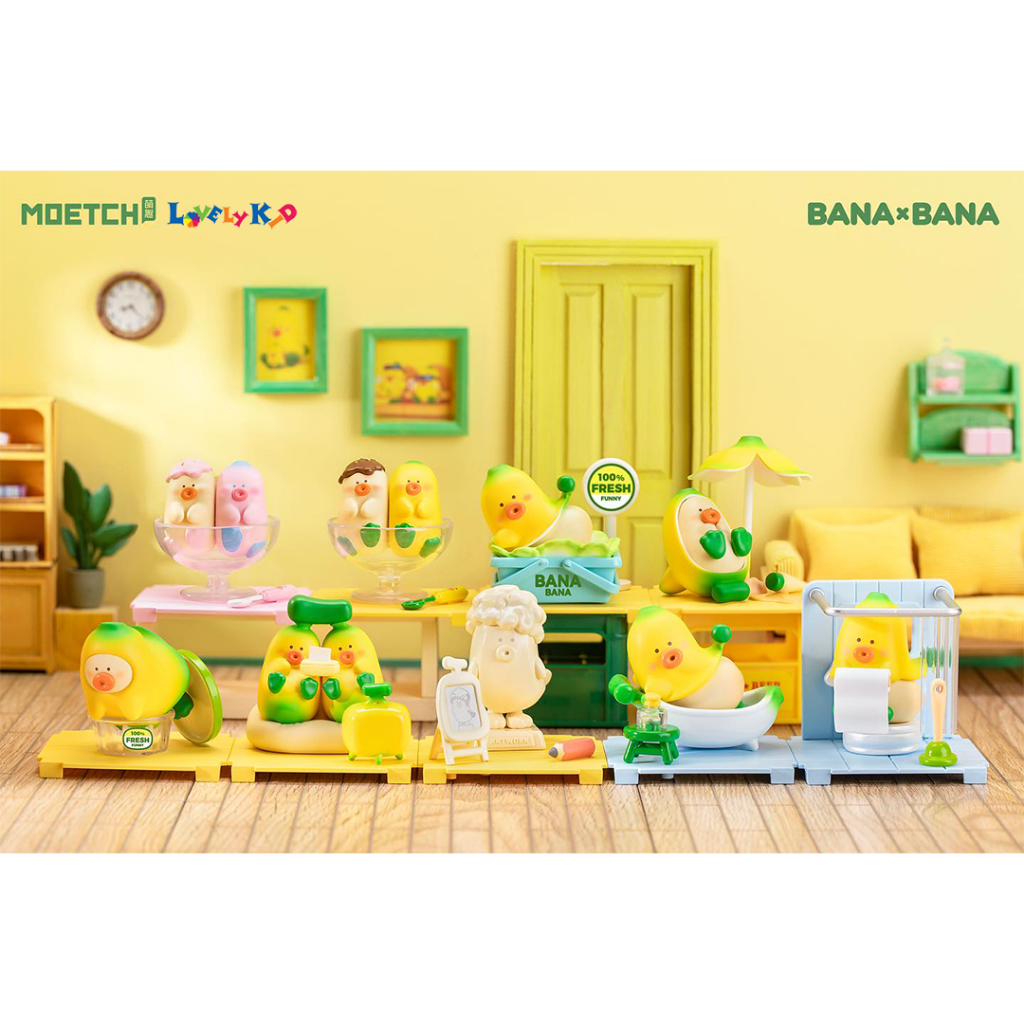 (Chính Hãng Moetch) Hộp Mù Mô Hình Nhân Vật Chuối Bana x Bana - Blind Box Bana x Bana - RM06 ...