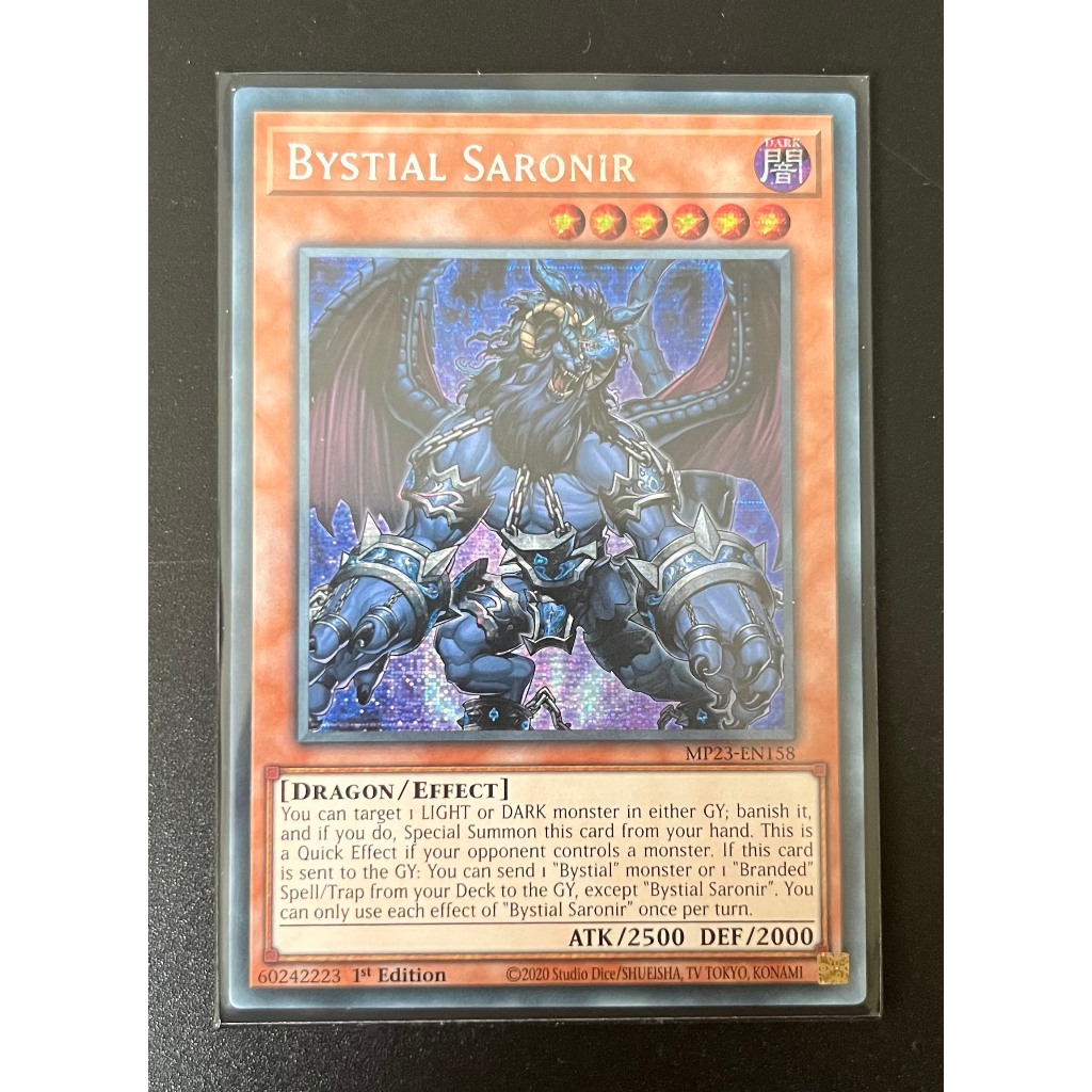 [Thẻ bài Yugioh] - [TCG-UK] - MP23-EN158 - Bystial Saronir - Prismatic ...