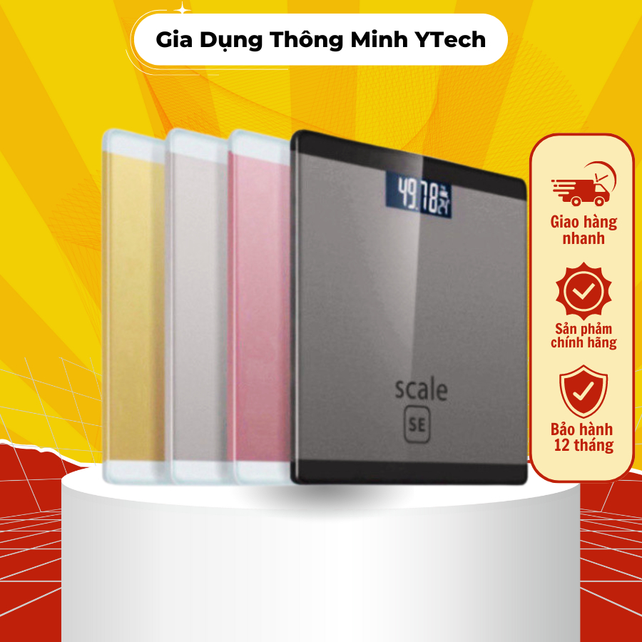 Cân sức khỏe YTECH điện tử chính hãng iScale SE 150kg màn hình LCD rõ ...