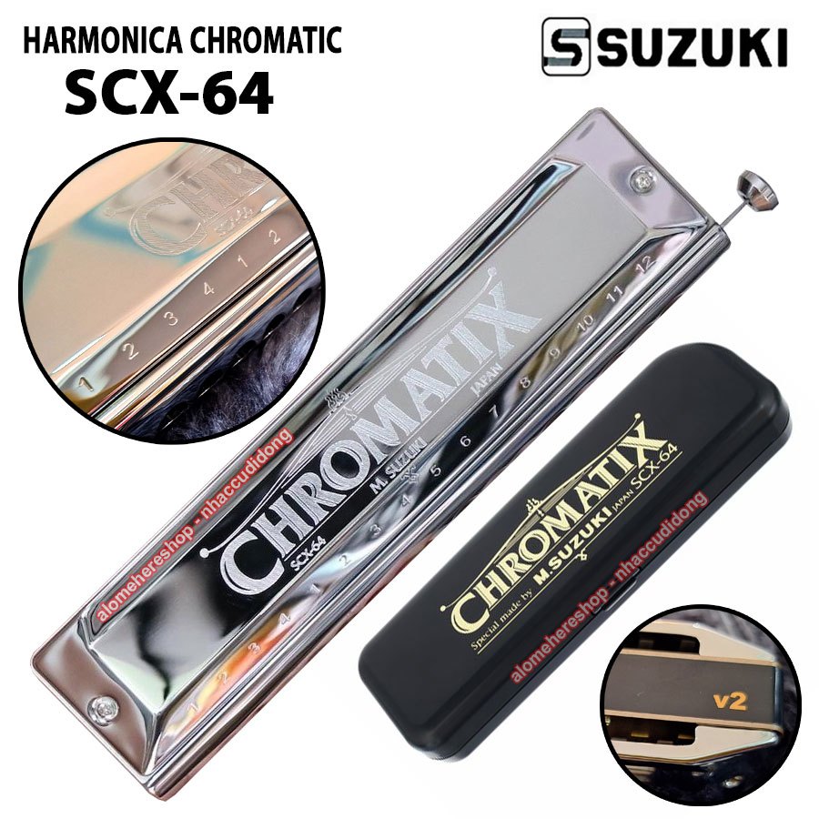 Kèn Harmonica Chromatic Cao Cấp Suzuki Chromatix SCX-64 Clip Thực Tế ...