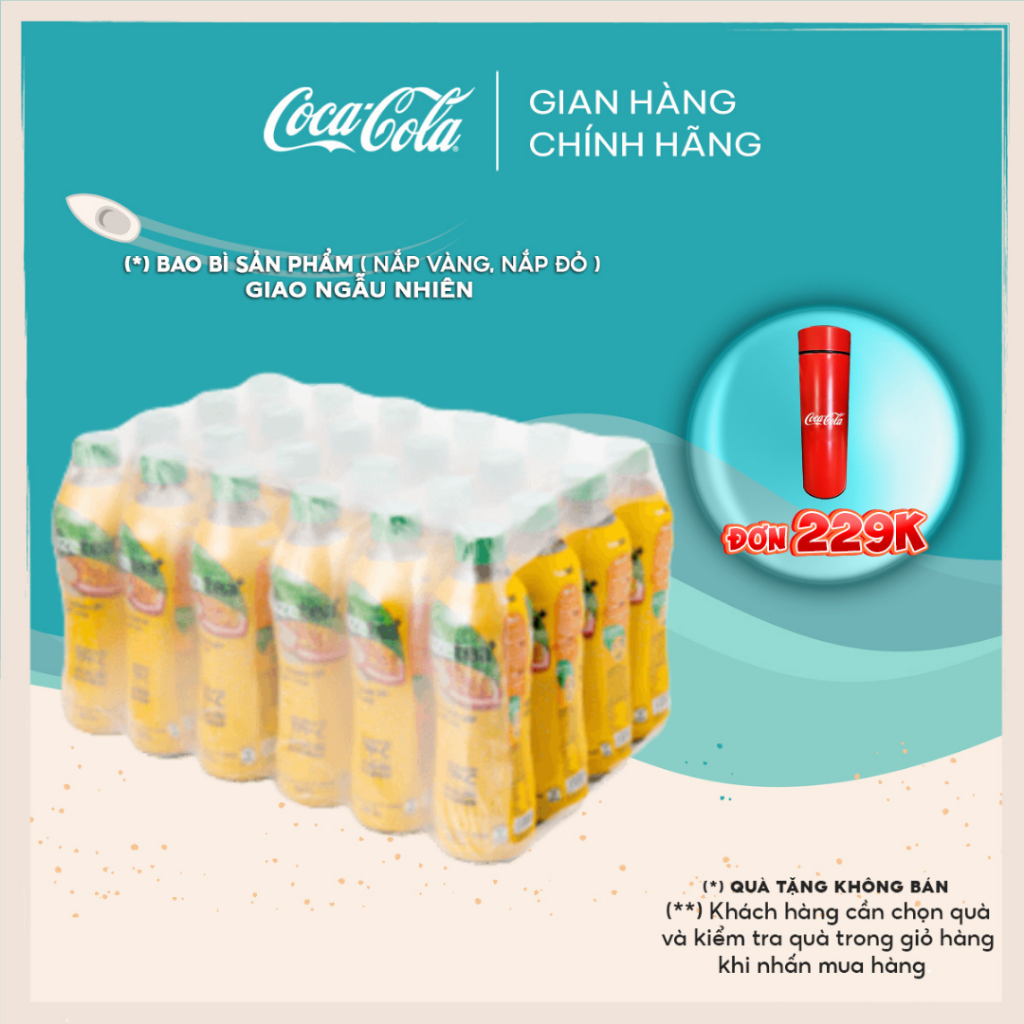 Lốc 24 Chai Trà Chanh Dây Và Hạt Chia Fuzetea+ 450ml Coca-Cola Official ...