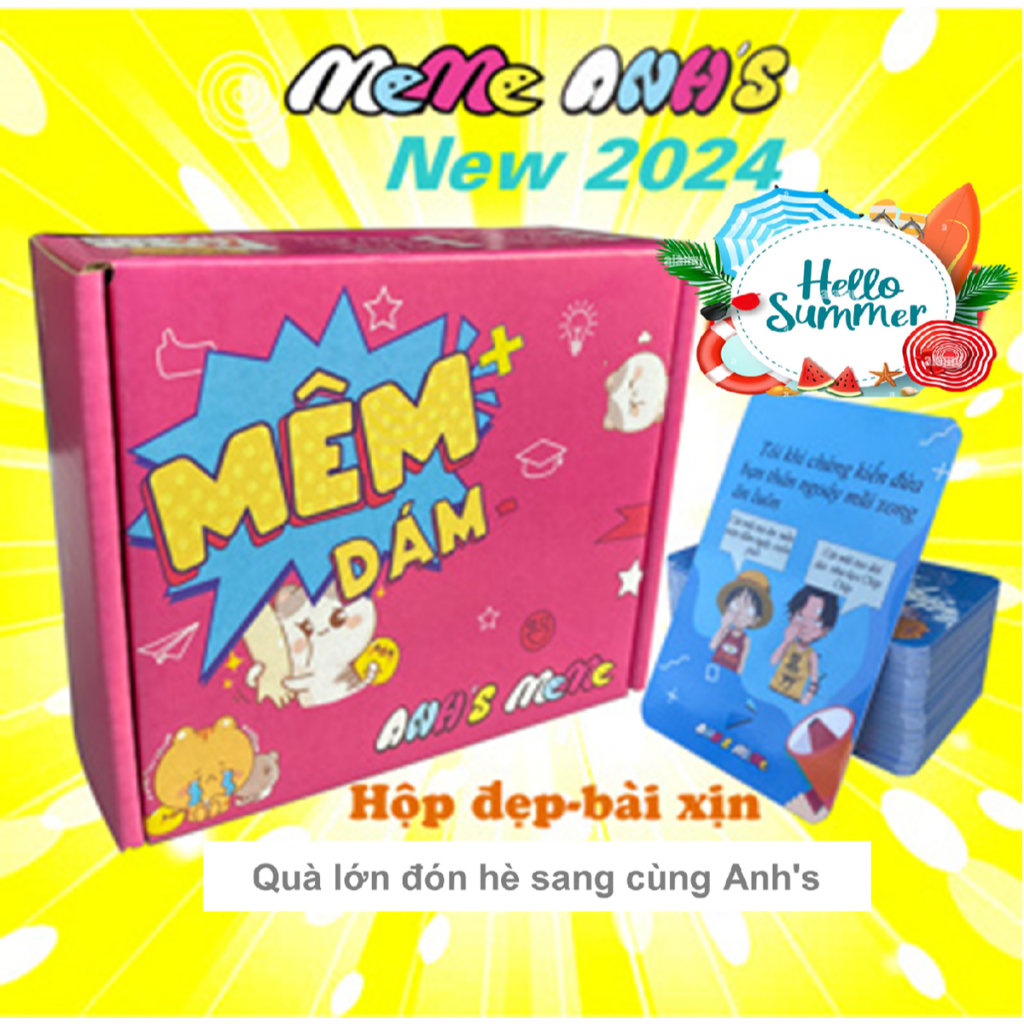 Bài Meme Mêm bộ 154 lá boardgame học đường hài hước | Shopee Việt Nam