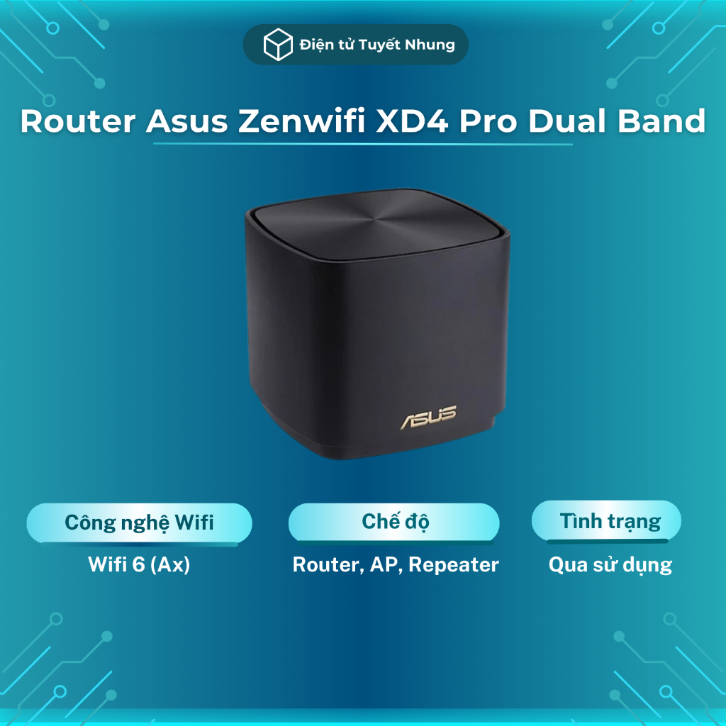 Router Asus Zenwifi XD4 Pro 1 Pack, Chuẩn Ax3000, Qua Sử Dụng - Router ...
