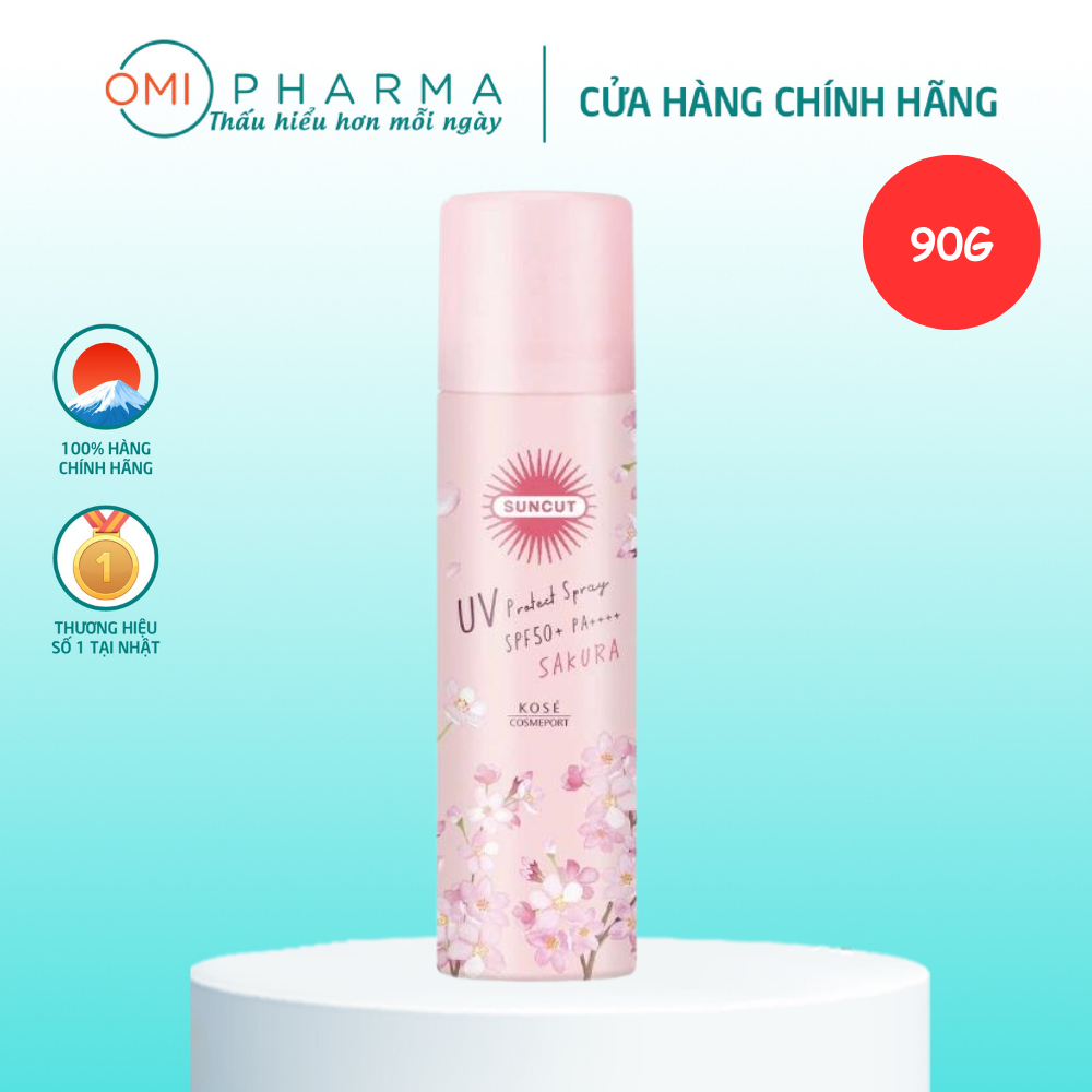 Xịt Chống Nắng Suncut SPF 50+ PA++++ Hương Hoa Anh Đào Nhật Bản Chai 90G | Shopee Việt Nam