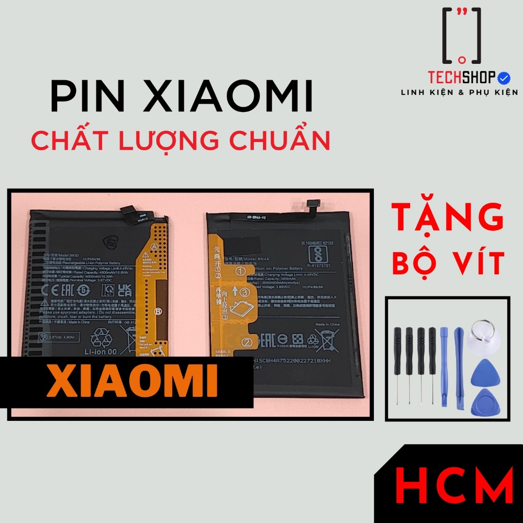 Pin XIAOMI dung lượng chuẩn cho Redmi 7/8/9/10/11/12/13 Note 7/8/9/10 ...