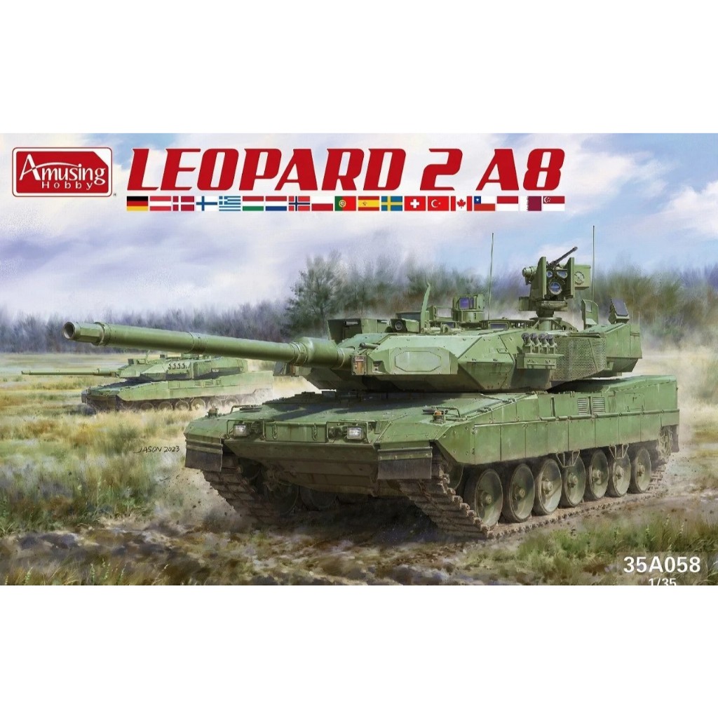 LỤC QUÂN - AMUSING HOBBY - 35A058 - 1/35 LEOPARD 2 A8 | Shopee Việt Nam