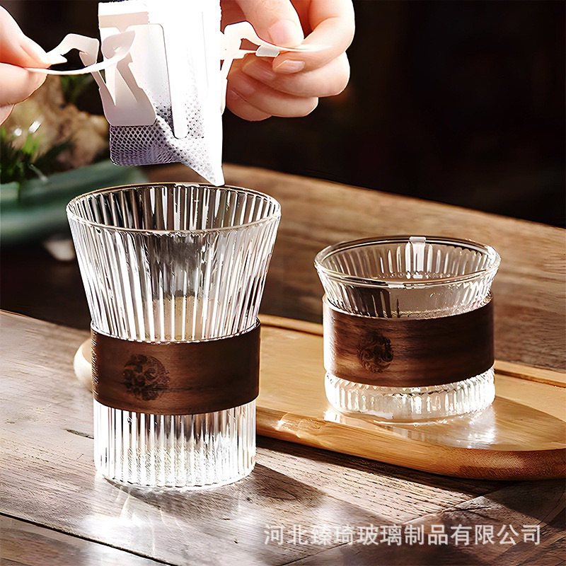 Ly Thủy Tinh Chịu Nhiệt Có Vòng Gỗ Chống Nóng Candy cup - Cốc Trà, Cốc Cafe Độc Đáo Dung Tích ...