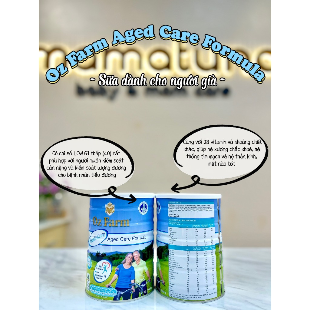 Sữa bột người lớn Oz Farm age care fomula 900g | Shopee Việt Nam