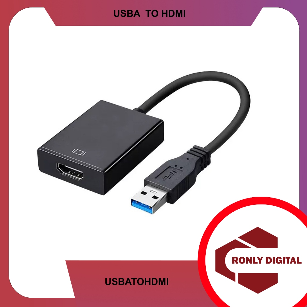 usb to hdmi female, Cáp chuyển Usb ra HDMI FullHD cho laptop, pc ...