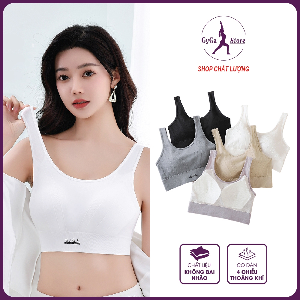 Áo Bra Tập Gym Nữ (L01) Free Size Nâng Ngực Mút Chống Xệ Bra Thể Thao ...