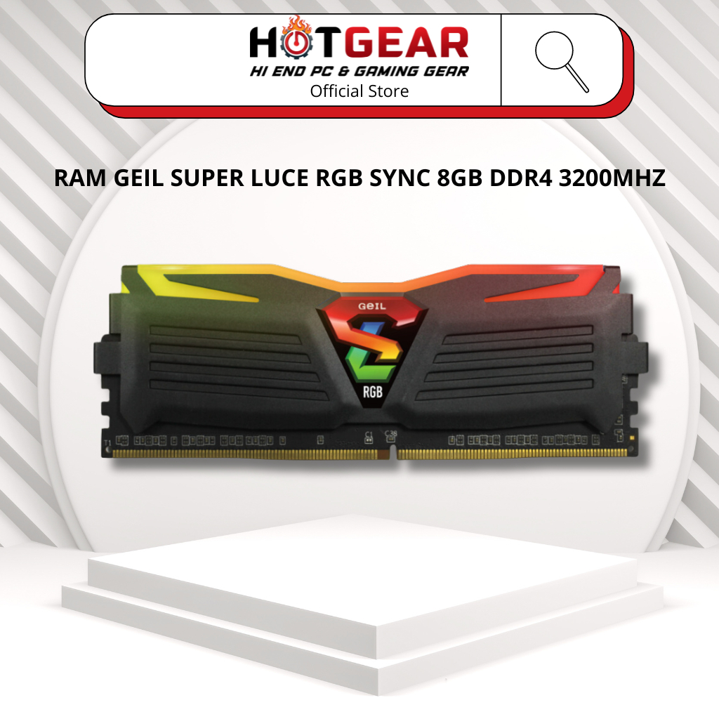 RAM GEIL SUPER LUCE RGB SYNC 8GB DDR4 3200MHZ | Shopee Việt Nam
