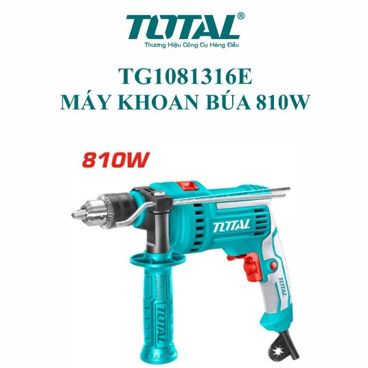 Máy khoan búa 13mm 810W TOTAL TG1081316E hàng chính hãng | Shopee Việt Nam