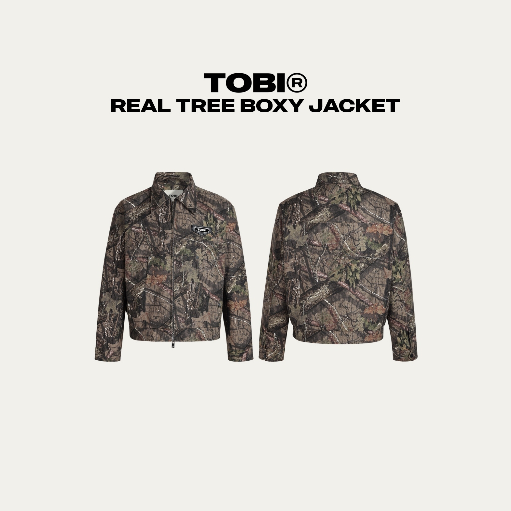 Áo Khoác Boxy Real Tree TOBI | Shopee Việt Nam