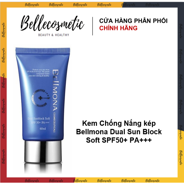 Bellmona Dual Sun Block Soft SPF50+ PA+++ - Kem Chống Nắng Nâng Tone ...