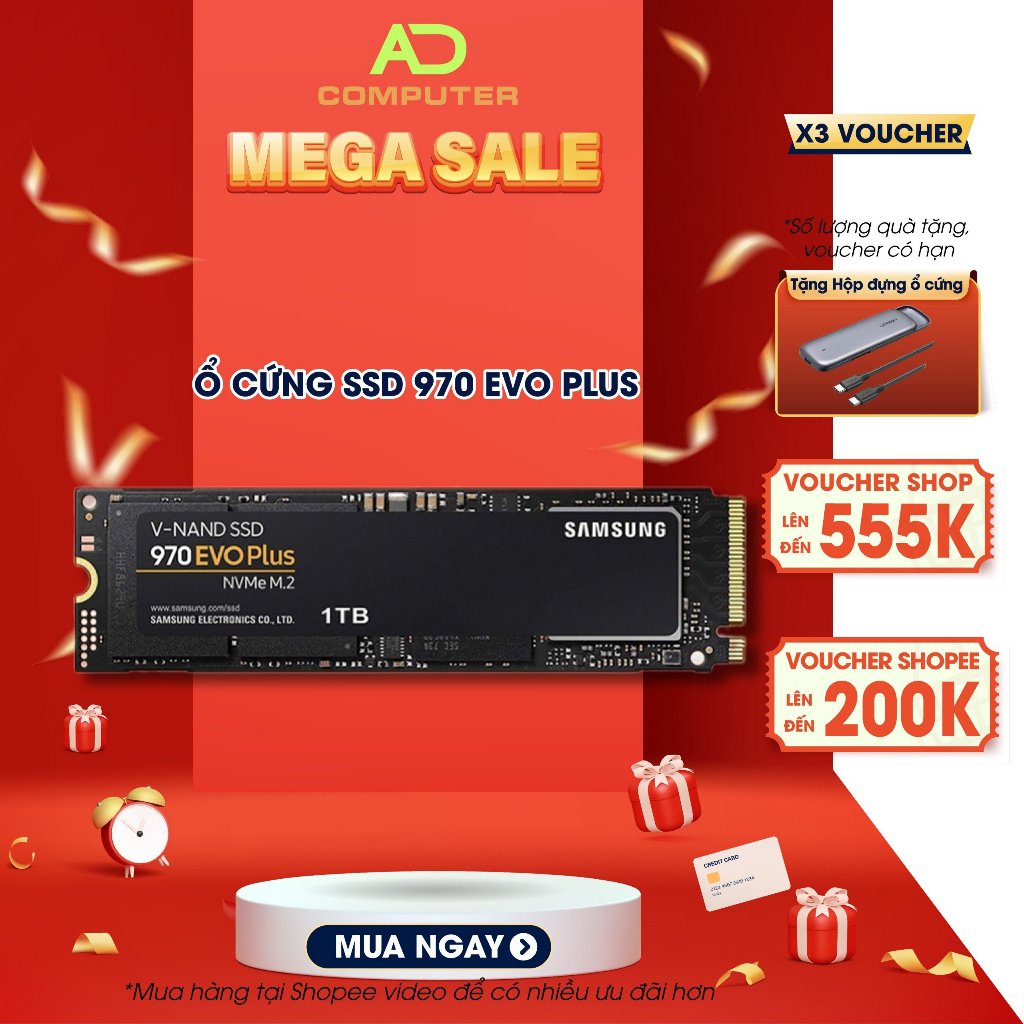 Ổ Cứng Gắn Trong Ssd Samsung 970 Evo Plus 250gb 500gb 1tb 2tb Pcie