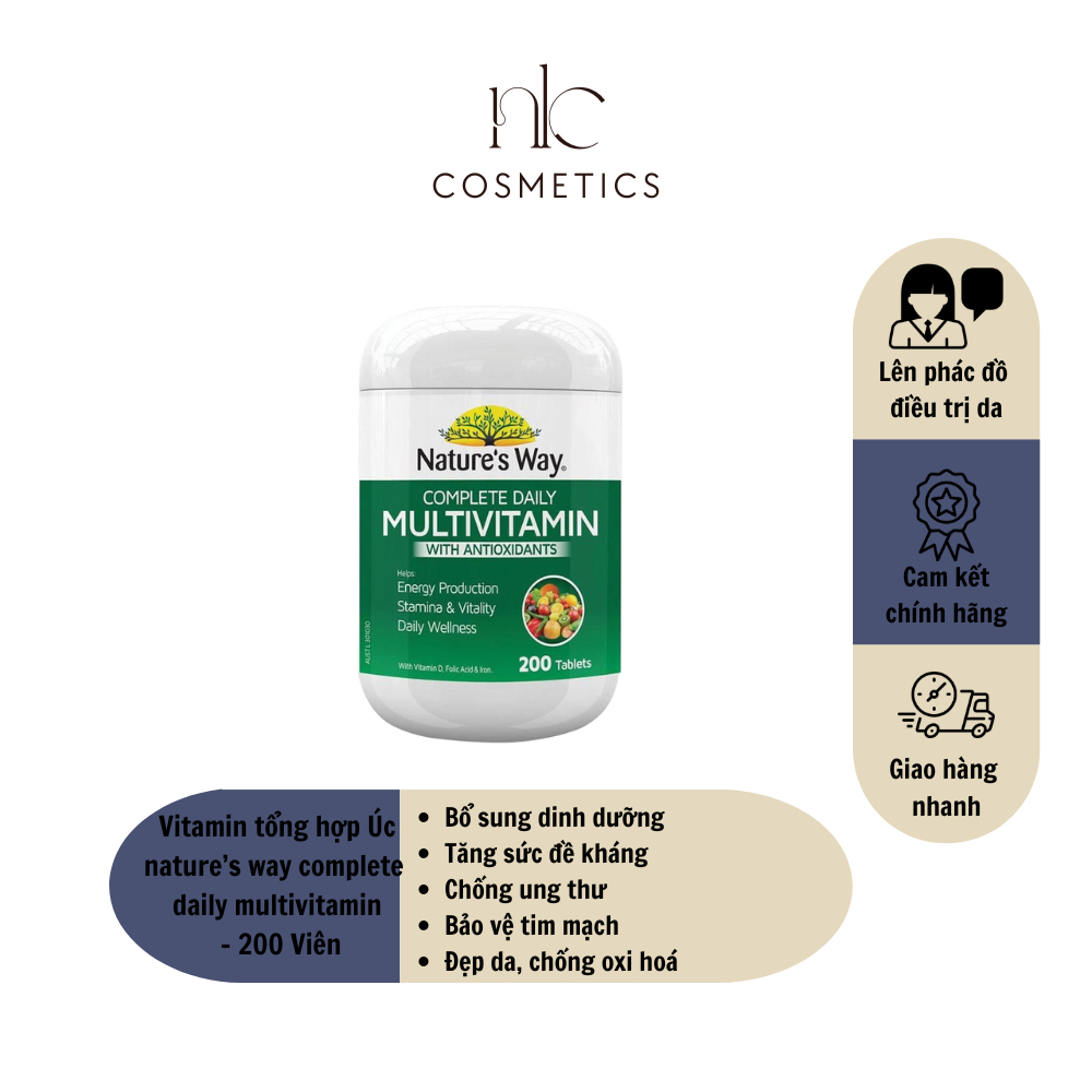 Vitamin tổng hợp Úc nature’s way complete daily multivitamin - 200 Viên ...