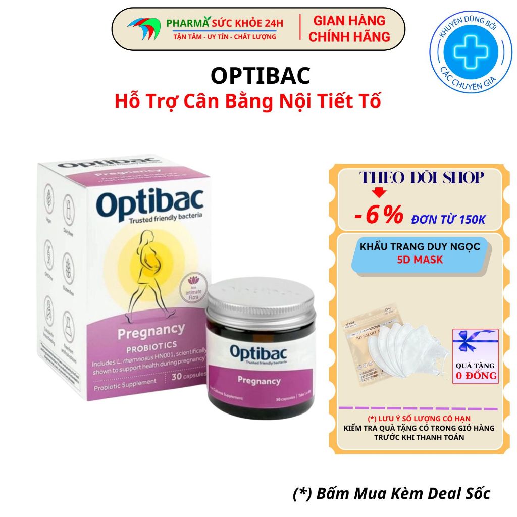 Viên Optibac Tím - Men Vi Sinh Phụ Khoa, Chăm Sóc Vùng Kín, Lợi Khuẩn ...