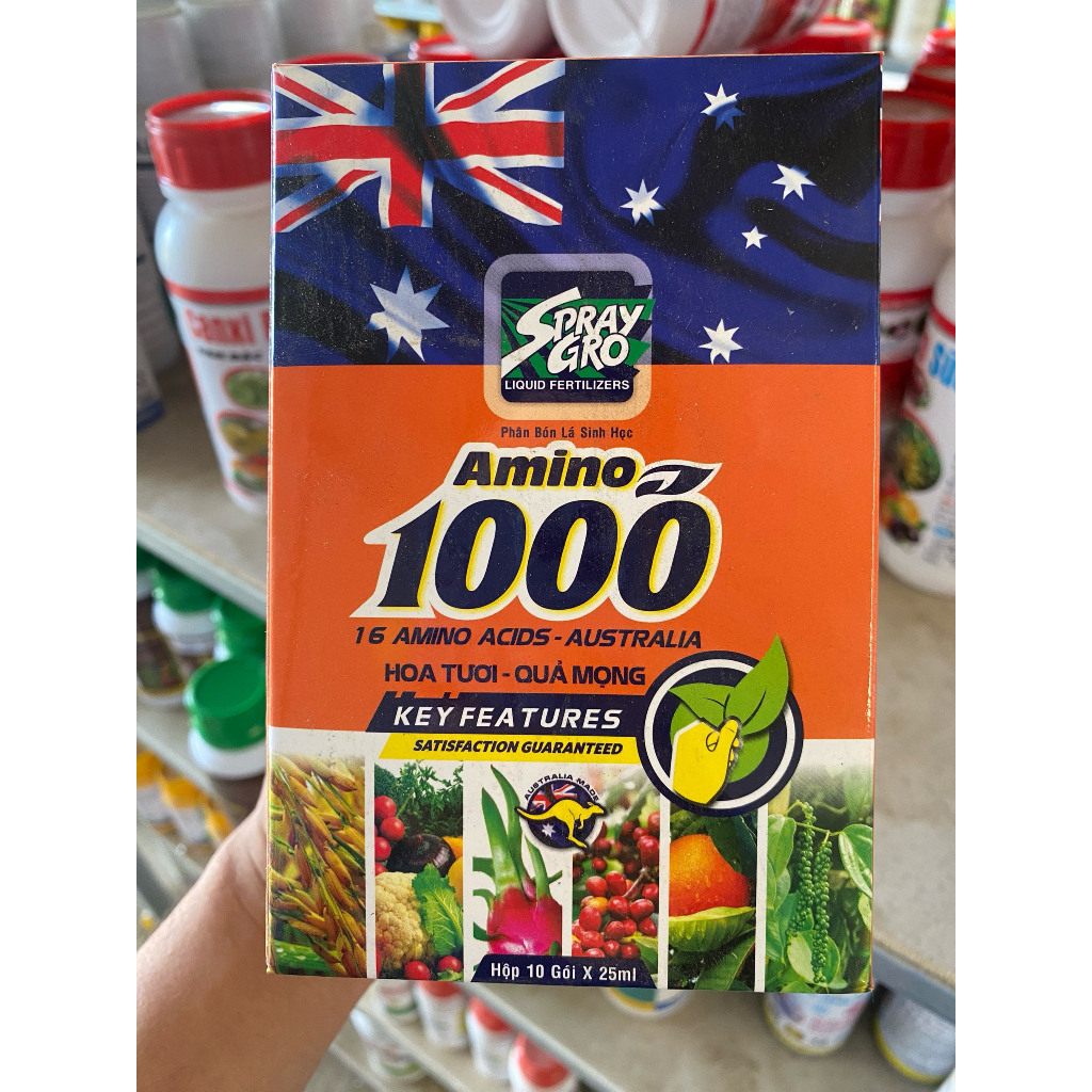 Amino 1000 Phân bón lá sinh học chứa 16 loại amino axit gói 25ml ...