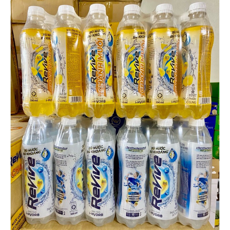 Lốc 6 chai chanh muối Revive bù nước bù khoáng | Shopee Việt Nam
