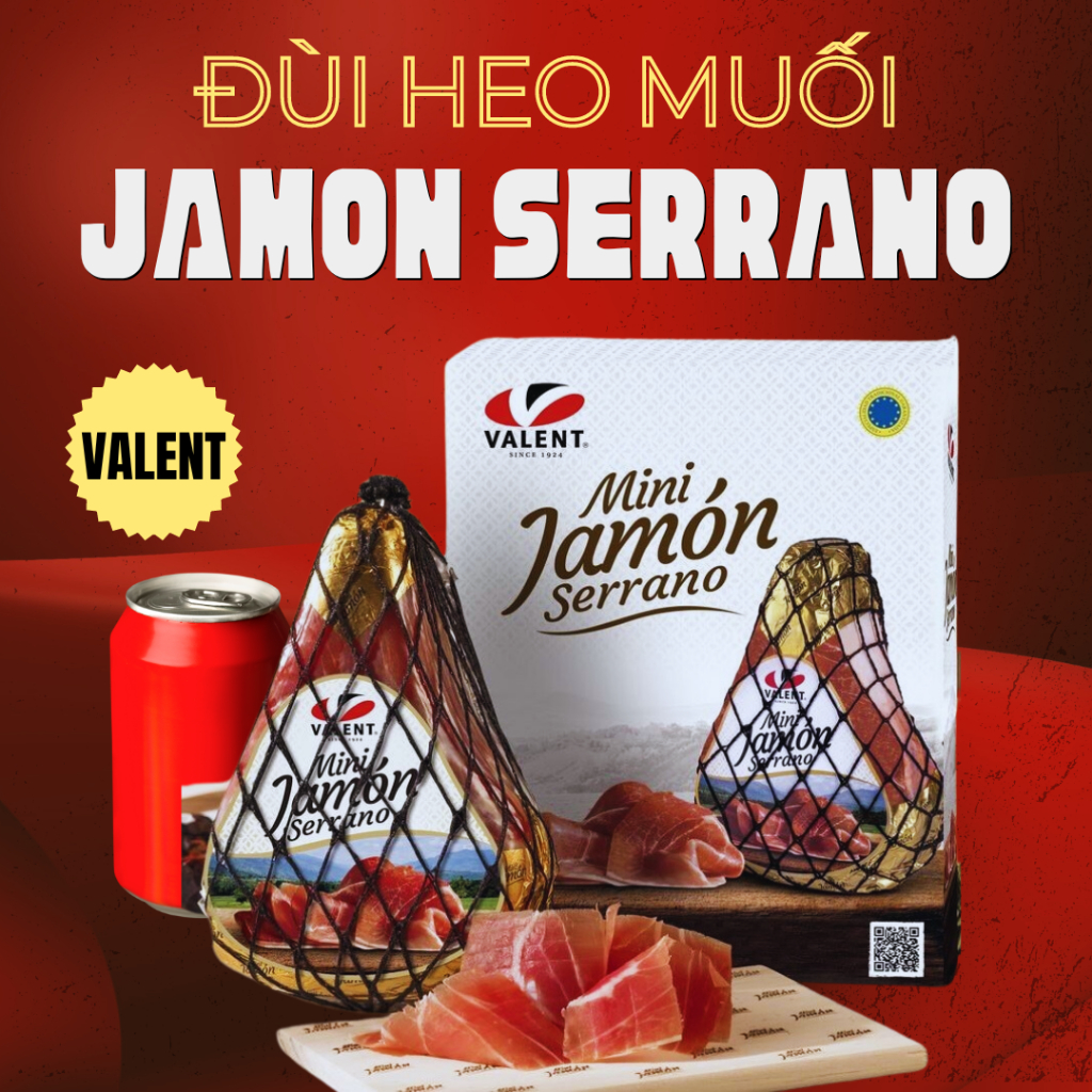 Đùi Heo Muối Tây Ban Nha Jamon Serrano Mini Valent Nhập Khẩu Chính Hãng ...