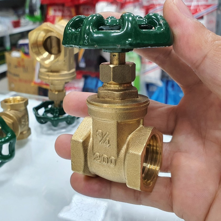 Van khóa nước Sanwa phi 21, 27, 34 Đồng thau loại khóa tổng ( van cửa ...