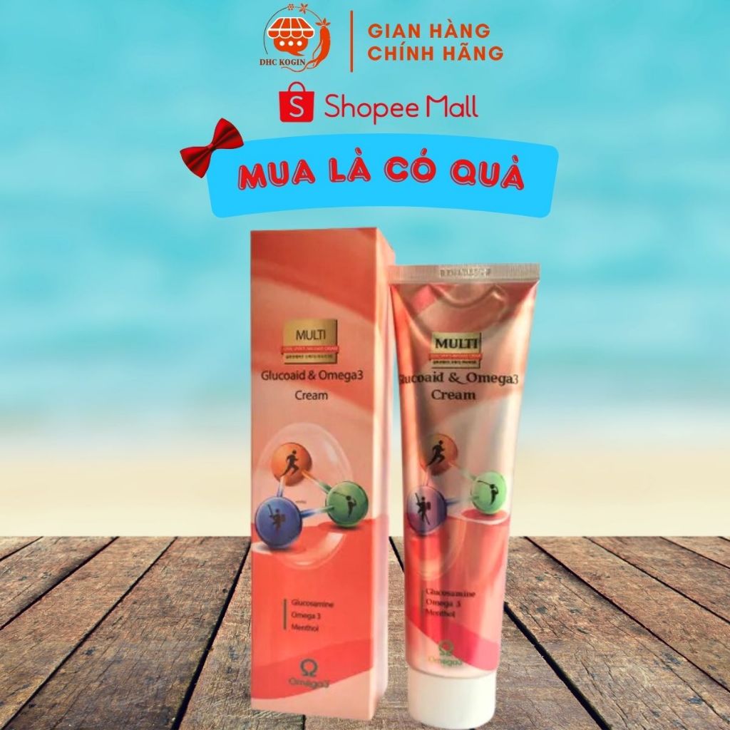 Dầu Lạnh Xoa Bóp Glucoaid & Omega3 Cream (Tuýp 165ml) - DHC Korea Ginseng | Shopee Việt Nam