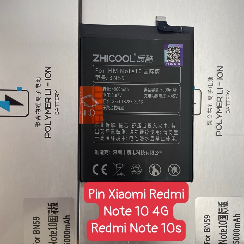 Pin Xiaomi Redmi Note 10 4g / Redmi Note 10s / Dung Lượng 5000mAh Hãng ...