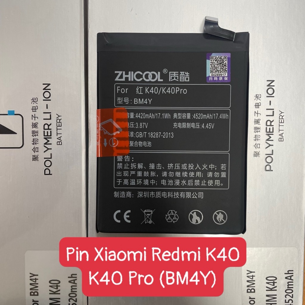 Pin Xiaomi Redmi K40 / K40 Pro / Poco F3 / Poco F3 Pro / BM4Y Dung ...