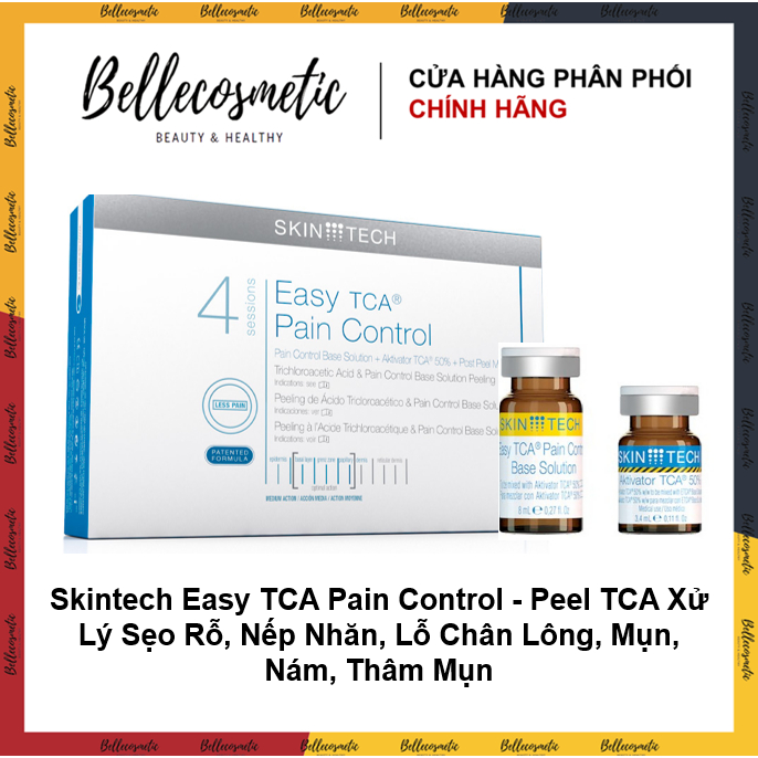 Easy TCA Pain Control 4CE ( 8 peels) - Skintech - Peel TCA Xử Lý Sẹo Rỗ, Nếp Nhăn, Lỗ Chân Lông ...
