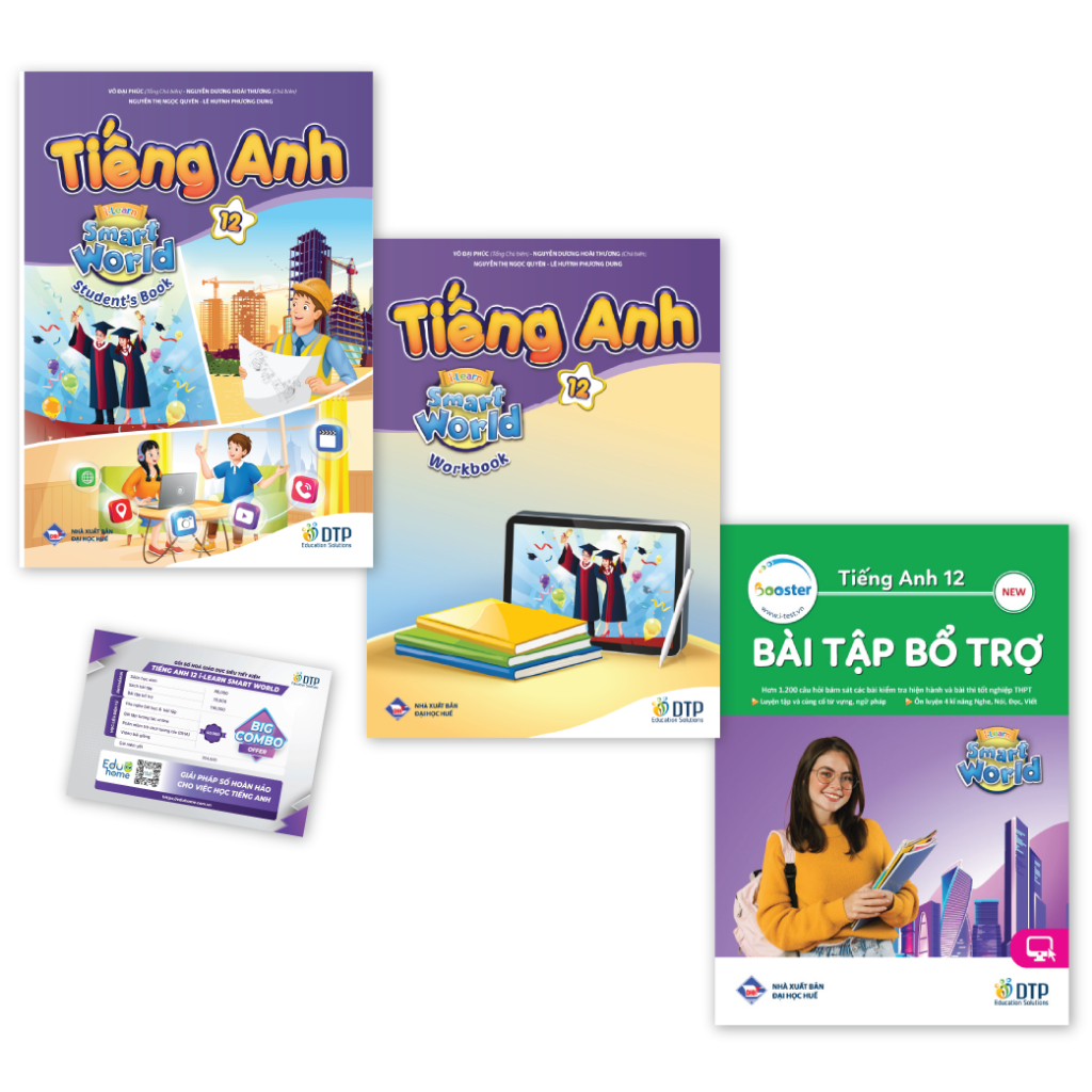 Sách - Dtpbooks - Tiếng Anh 12 i-Learn Smart World - Gói số hóa giáo dục siêu tiết kiệm (SB, WB ...