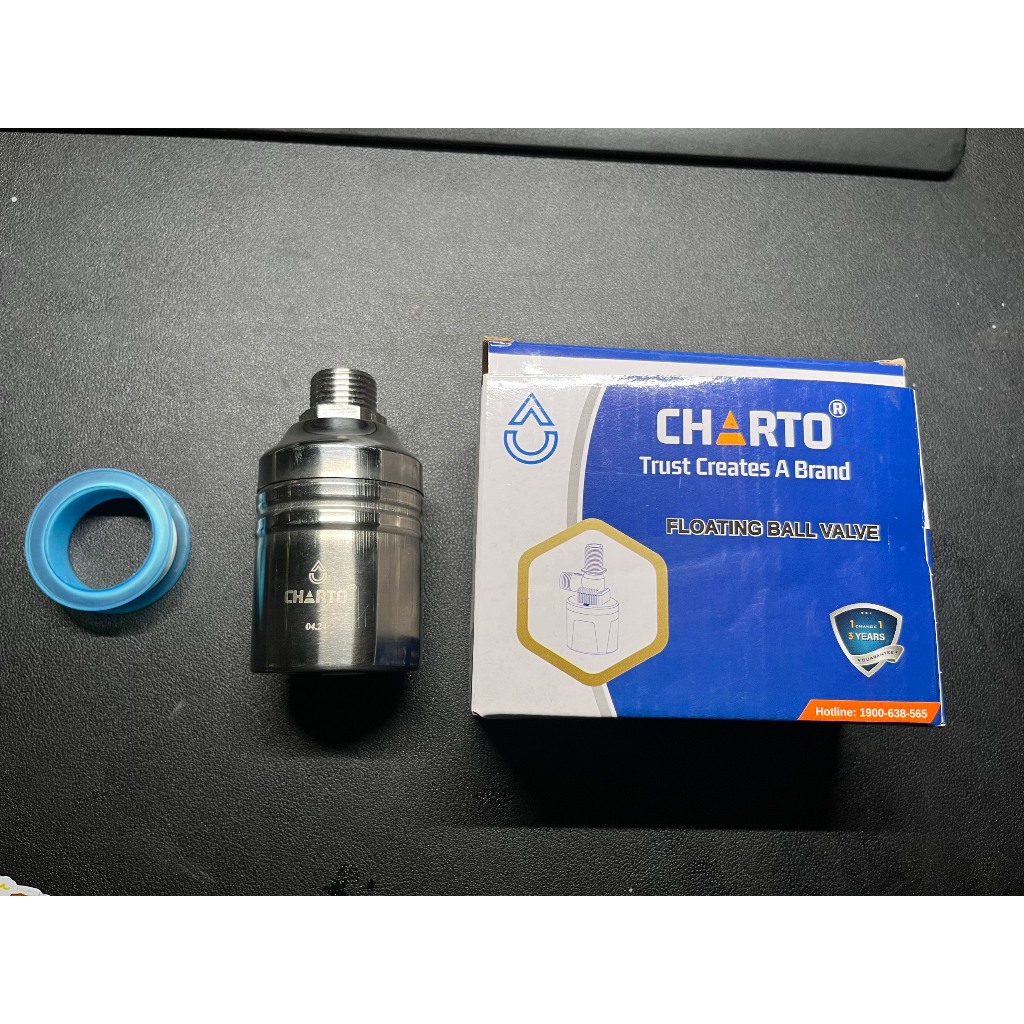 Van Phao Cơ Tự Động Ngắt Nước Thông Minh Khi Nước Đầy Bồn Inox 304 Charto Ren 21 | Shopee Việt Nam