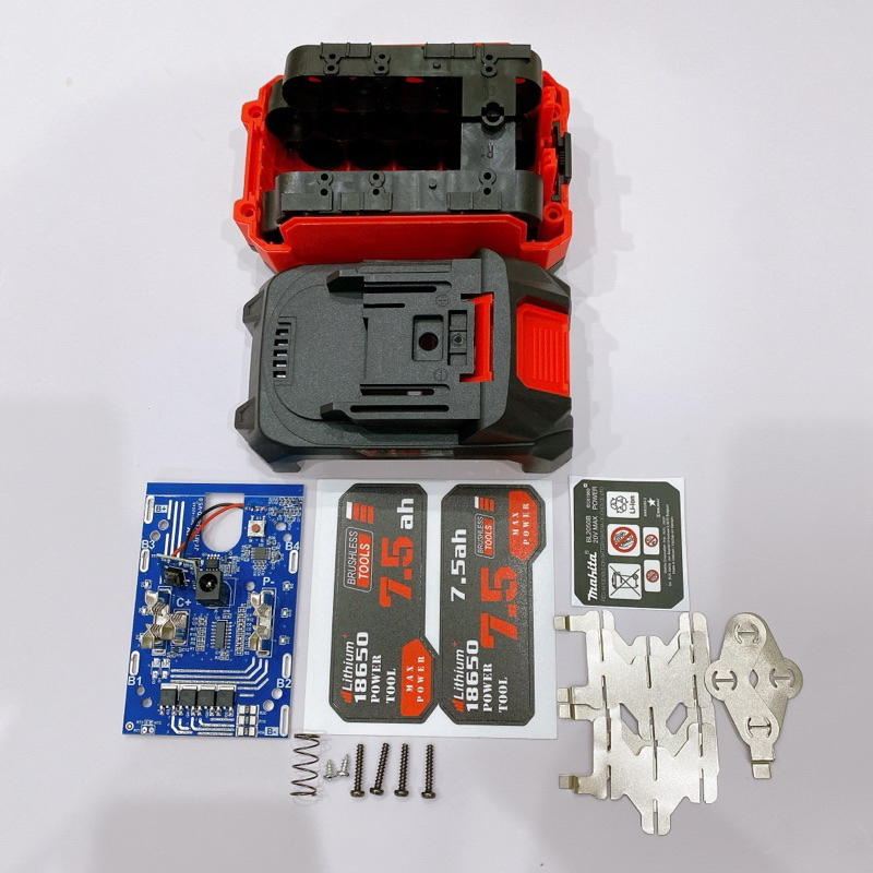 Vỏ pin makita (M21) bản led sườn 4 mophet chất lượng (5-10-15) cell ...