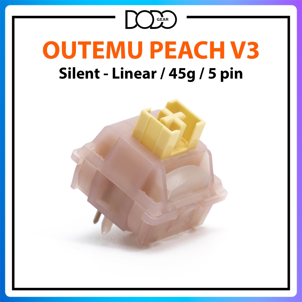 Switch Outemu Silent Lime Peach Crystal Gray White Yellow công tắc bàn phím Switch Silent yên ...