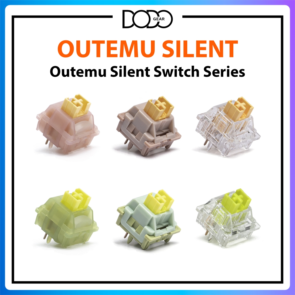 Switch Outemu Silent Lime Peach Crystal Gray White Yellow công tắc bàn phím Switch Silent yên ...