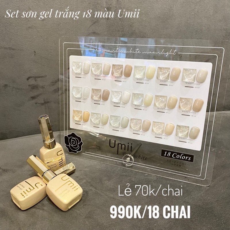 sơn gel Umi bảng trắng-sơn gel-sơn tone trắng-Đồ Nails Nhật Quyên ...