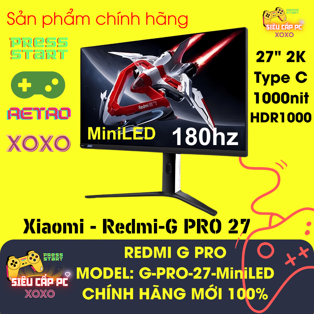 Màn hình Xiaomi Redmi G PRO 27 inch 2K MiniLED(27''/FastIPS/MiniLED/2K ...