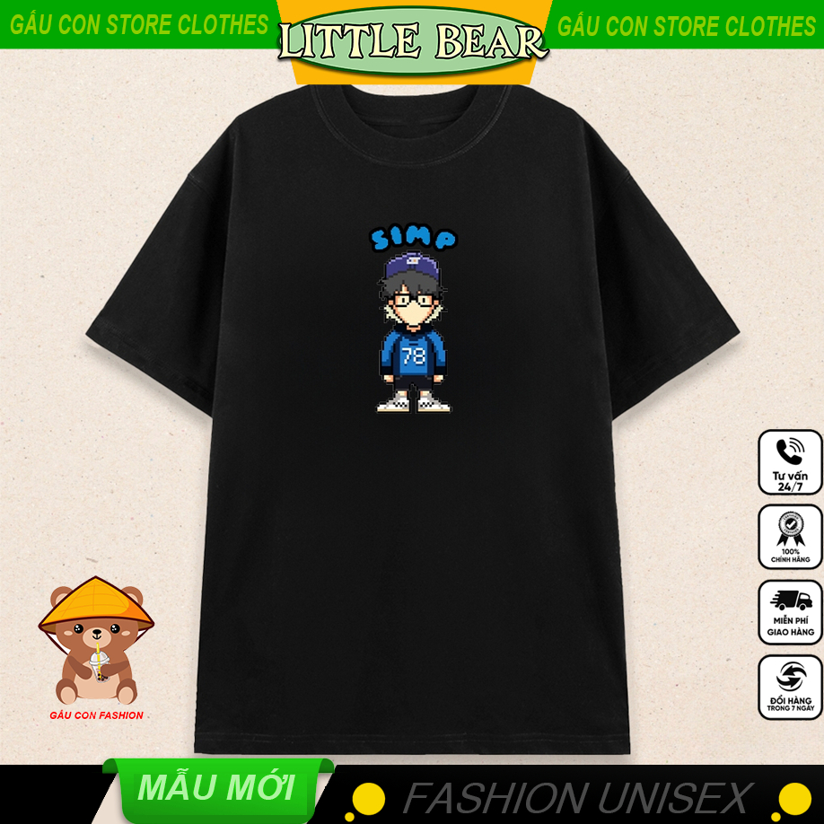 Áo Phông T-shirt "SIMP" - T-shirt "LONG" - "PLAYER" [LOW G PIXEL ...