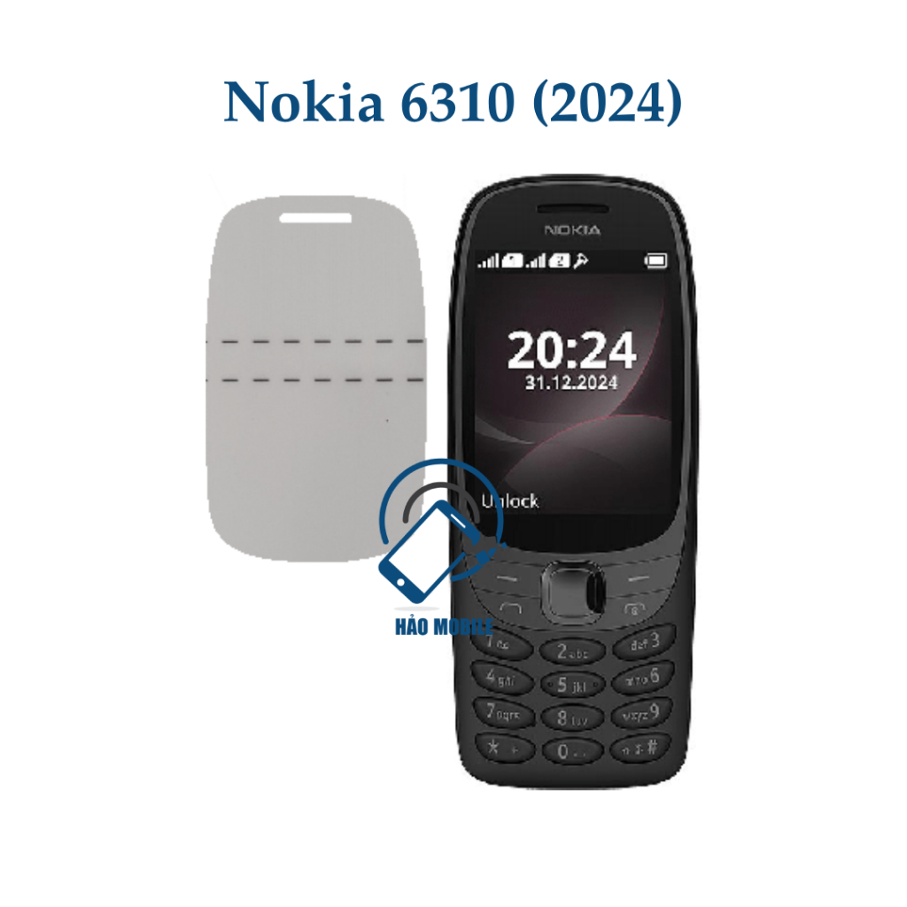 Dán PPF cho Nokia 6310 (Đời 2024) trong suốt và dán full màn cong ...