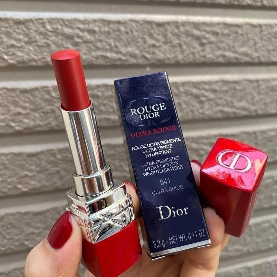 Son Dior số 641 màu đỏ nâu Ultra Rouge Ultraspice | Shopee Việt Nam