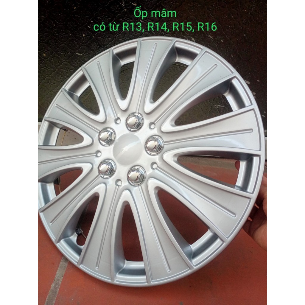 Ốp lazang ô tô R13,15,16inch, chính hãng, hàn quốc, bộ 4 chiếc, Ốp chụp ...