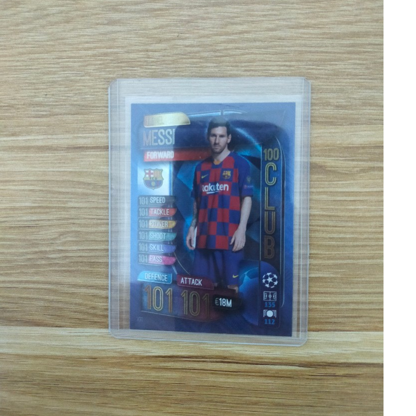 Thẻ Bóng Đá Topps Match Attax 19/20 Messi 100 Club - Lionel Messi - M10 ...
