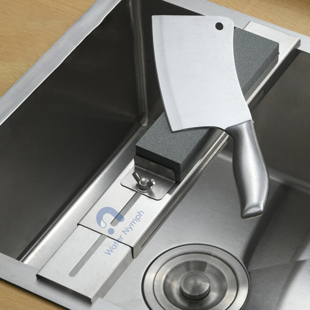 Giá mài dao inox 304, đá mài dao đặt lên bồn rửa bát tiện lợi NOP ...