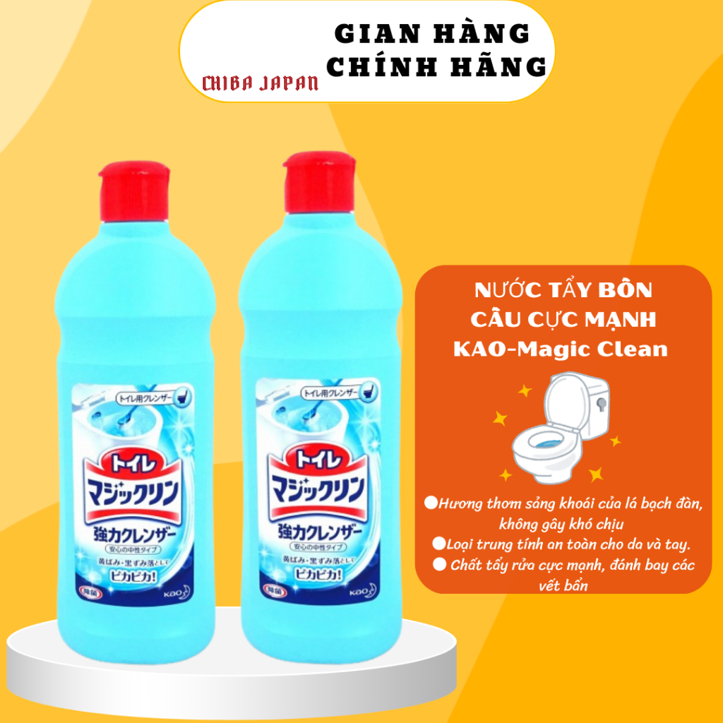 KAO- Nước tẩy rửa bồn cầu cực mạnh Magic Clean 500g | Shopee Việt Nam