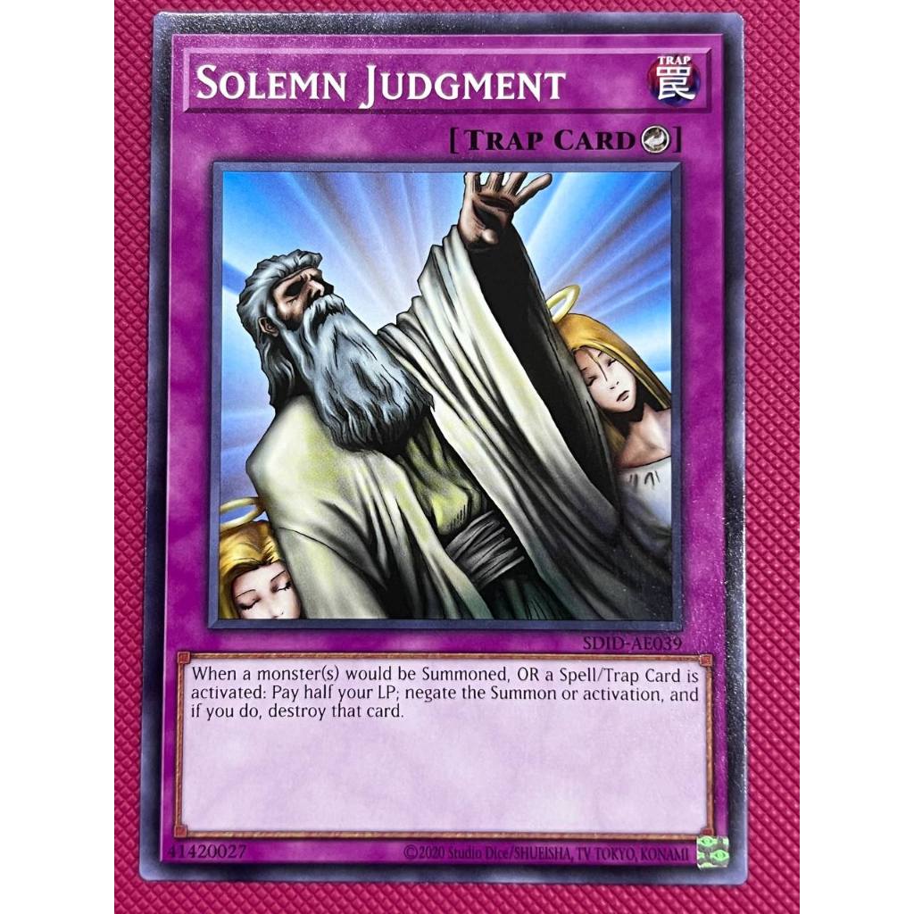 [YGO Edison] Thẻ bài Yugioh: Solemn Judgment - SDID-AE039 | Shopee Việt Nam