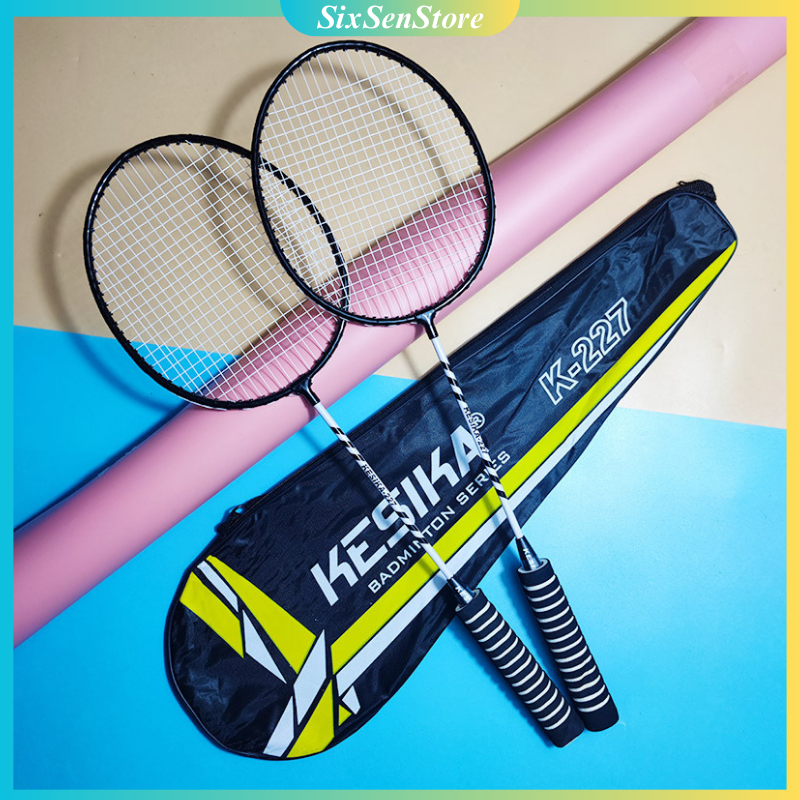 Vợt cầu lông Kesika 227 hợp kim chất lượng cao, bộ 2 vợt cầu lông dành ...