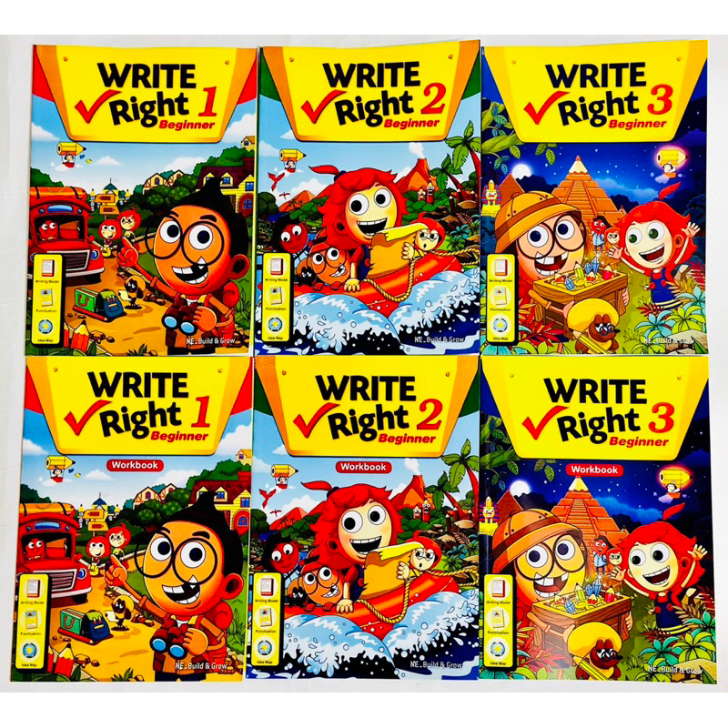 Write Right Beginner Trọn Bộ 3 level 6Q Bản Đẹp | Shopee Việt Nam