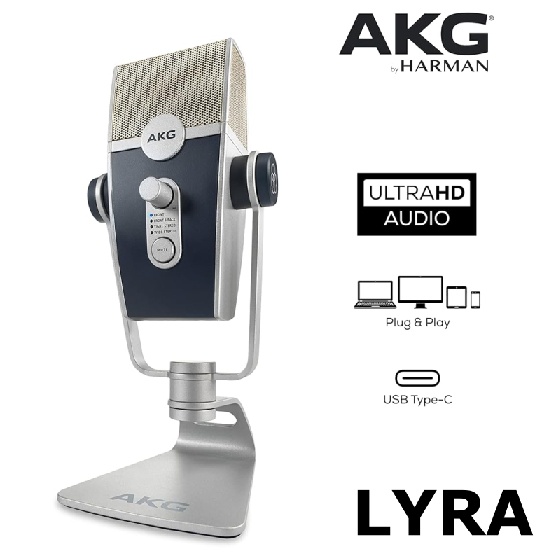 AKG / LYRA USB Microphone DTM Video distribution Game commentary ...