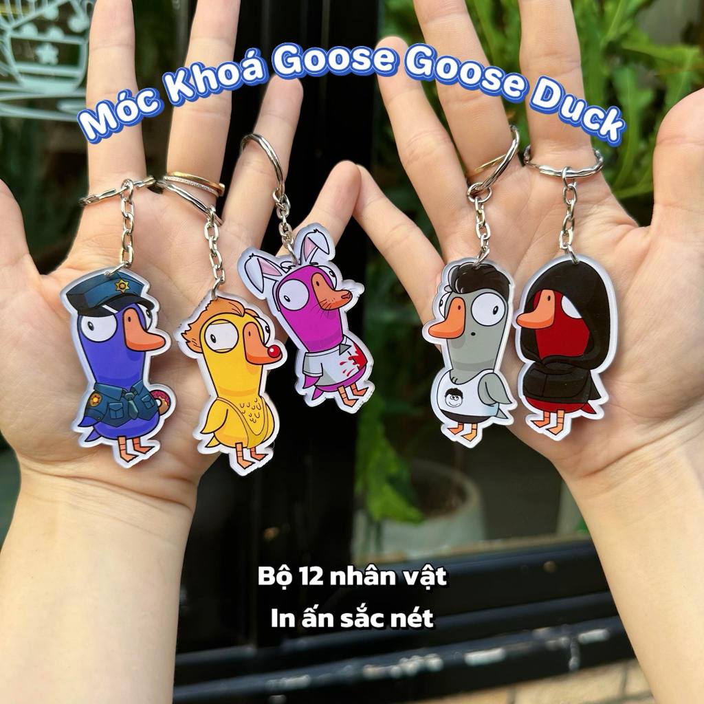 Móc khóa vịt Goose Goose Duck, móc khóa vịt Miximoi, Móc khóa Độ Mixi ...